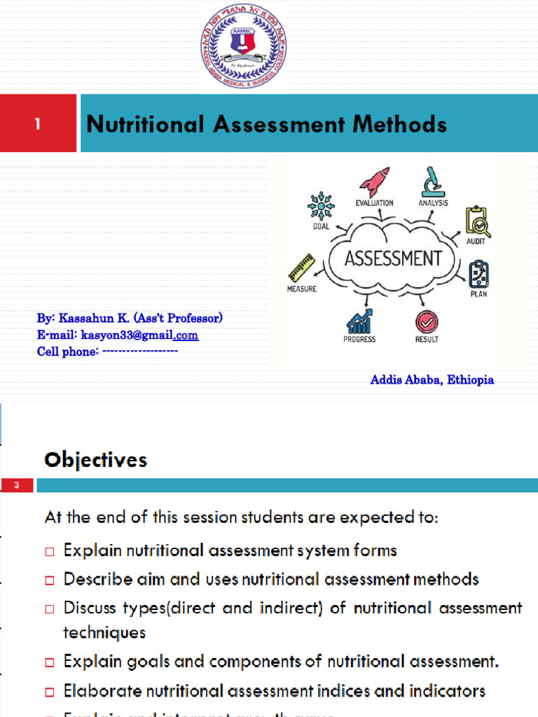 2-Introductuion to Nutritional Assessment | PDF | Malnutrition | Nutrition