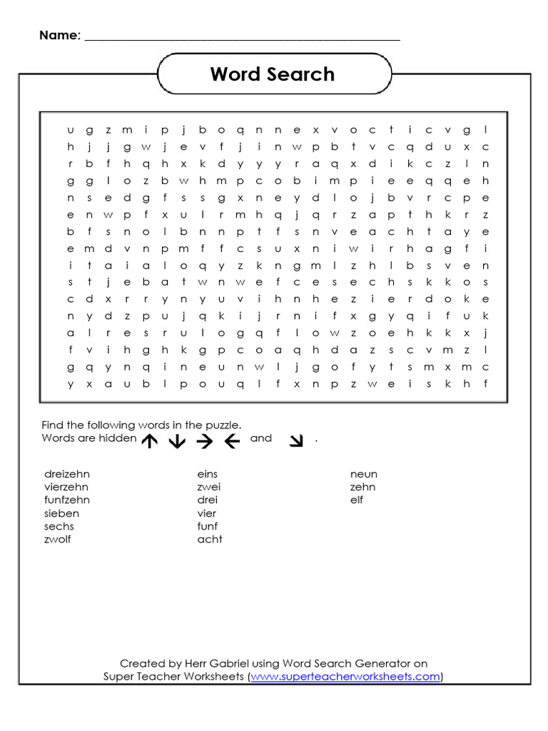 Super Teacher Worksheets Word Search | PDF | Word Puzzles | Puzzles