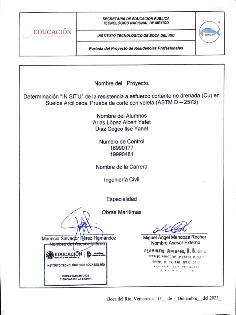 Reporte Final de Residencia Profesional | Descargar gratis PDF | Calidad (comercial) | Fundación ...