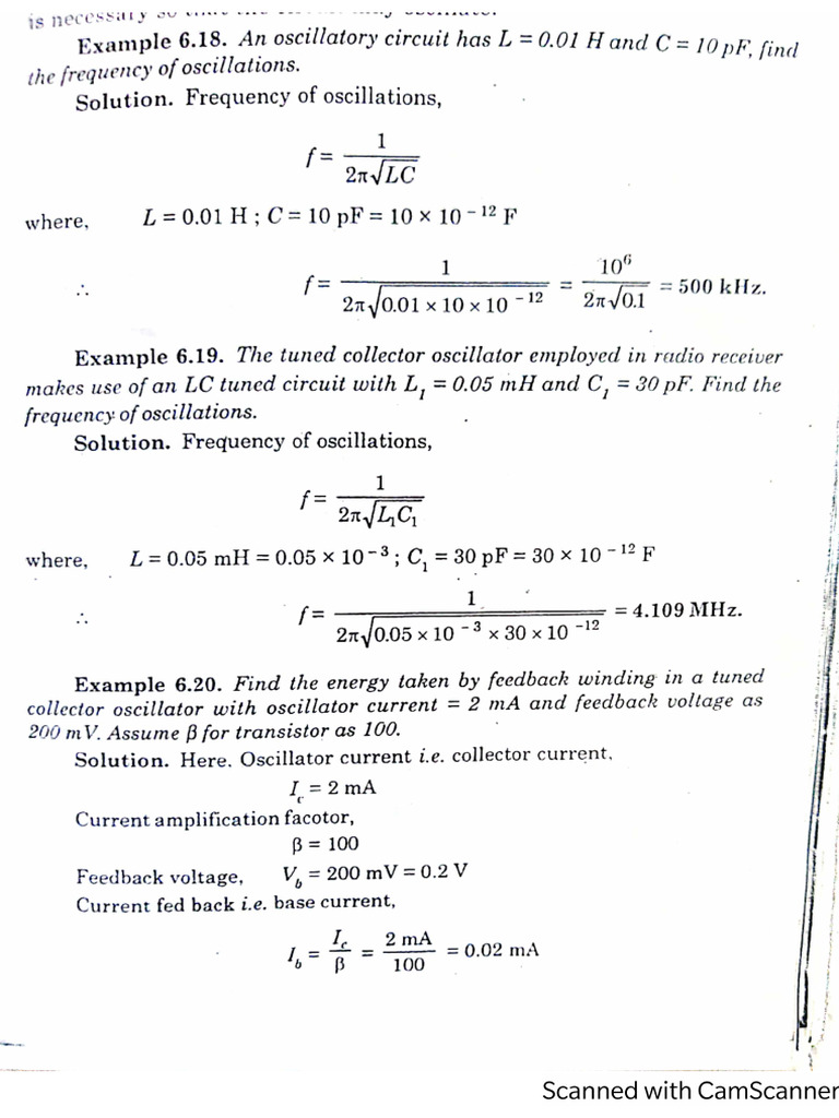 Oscillators Prob With Theory | PDF