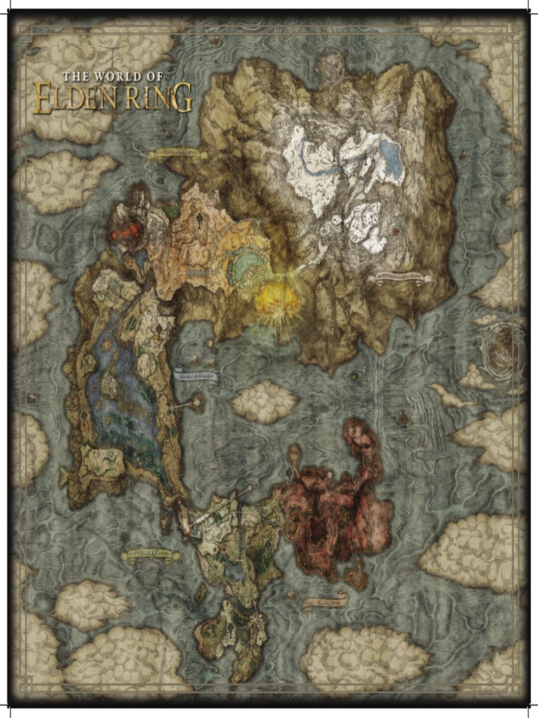 Elden Ring Map With Labels Print Ready | PDF