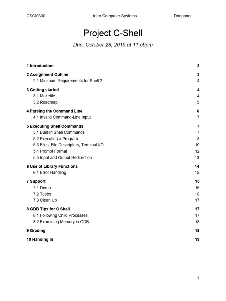 Shell 1 Pdf Command Line Interface Shell Computing