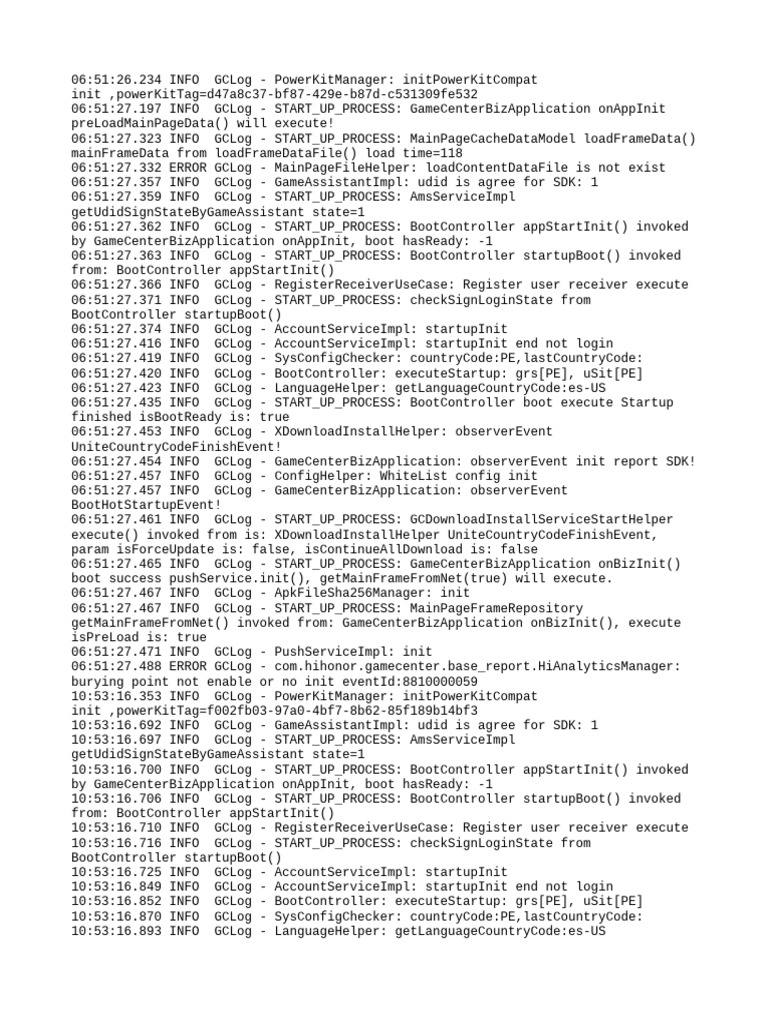 GameCenter Startup Log Analysis | PDF | Computer Science | Software Engineering