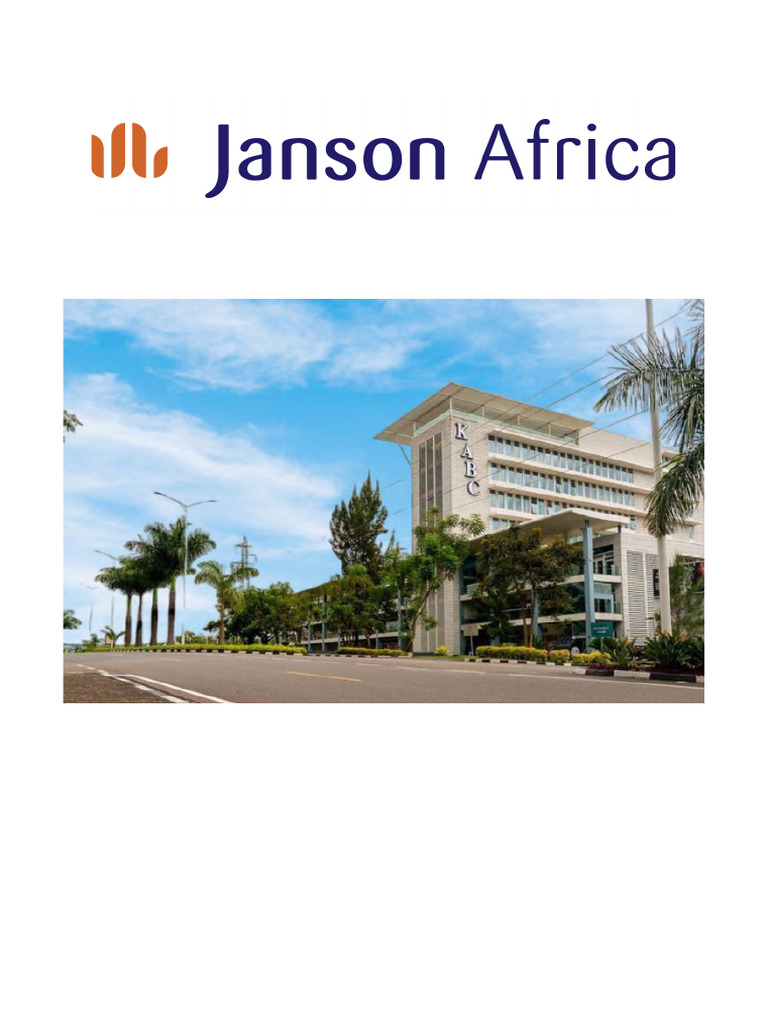 Brochure Janson Africa Correction Mis en Page Et Table Des Matières ...