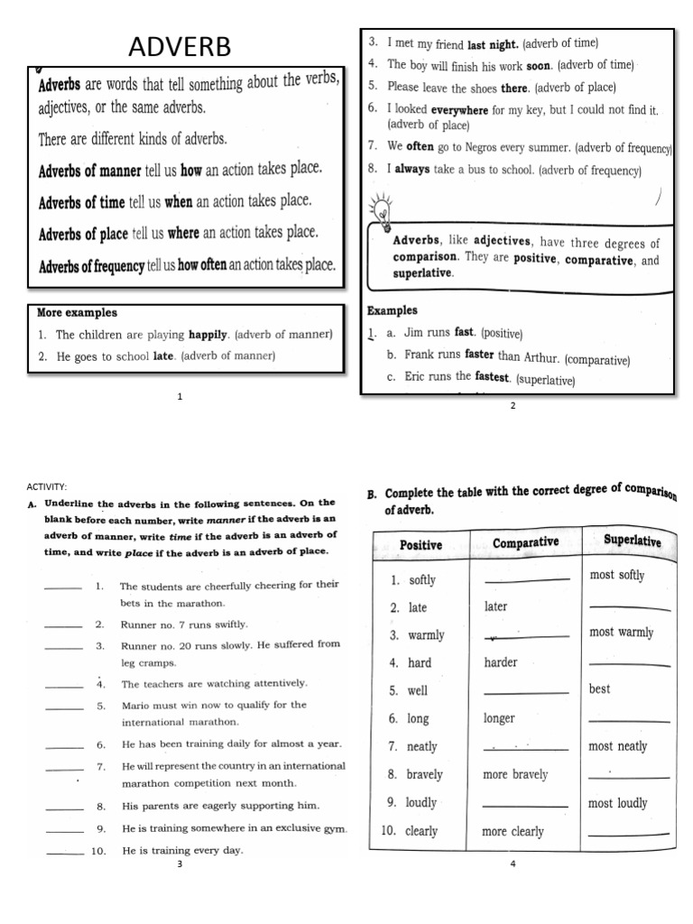 Grammar Activities for Students | PDF