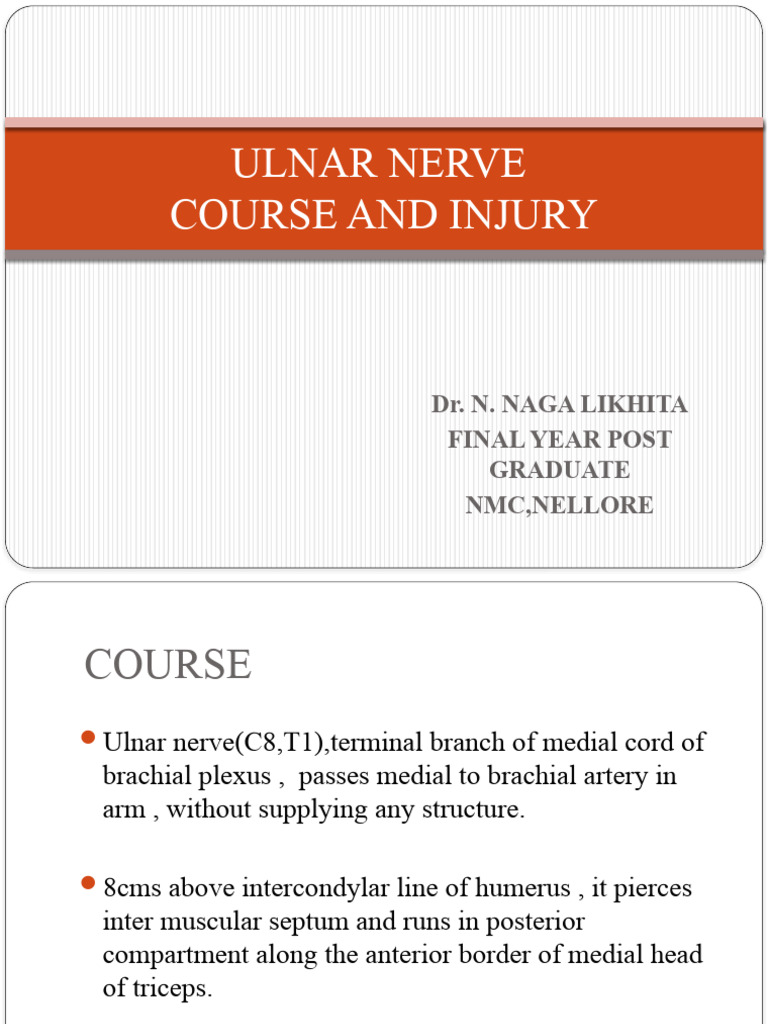 Ulnar Nerve Injury and Management Guide | PDF | Elbow | Anatomical ...