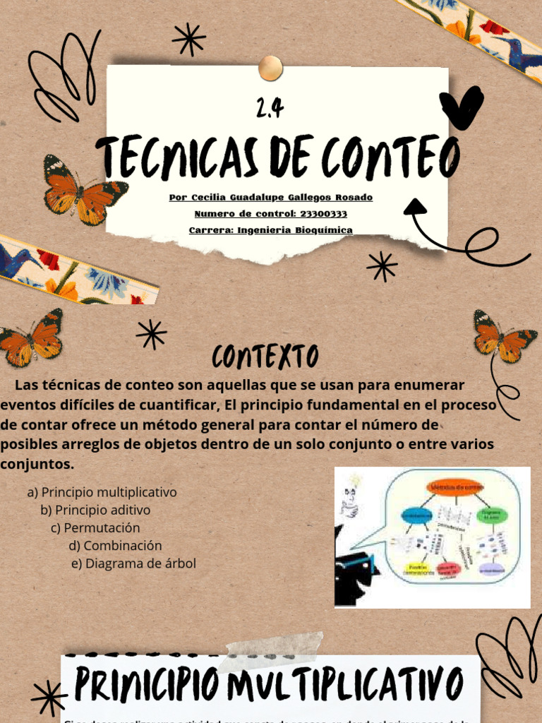 2.4 Técnicas de conteo | PDF | Permutación | Matemáticas