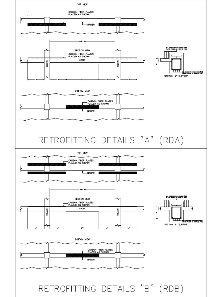 2f Retrofit Plans-Model - A To B | PDF
