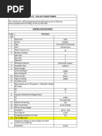 2000KVA Transformer Data Sheet | PDF | Transformer | Physical Quantities