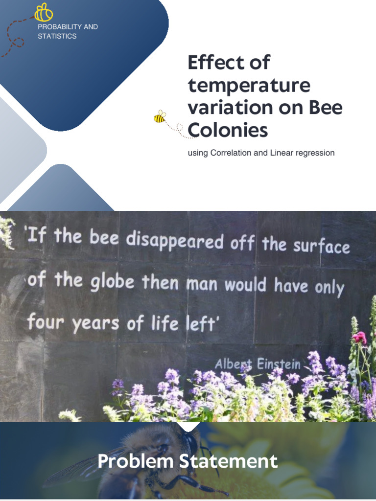 Bee Climate Correlation | PDF | Errors And Residuals | Applied Mathematics