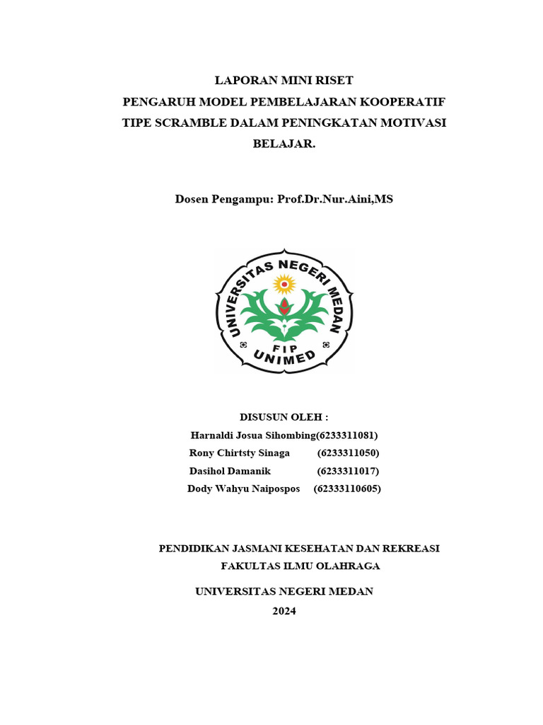 Laporan Mini Riset | PDF | Karier & Perkembangan | Pengembangan Diri