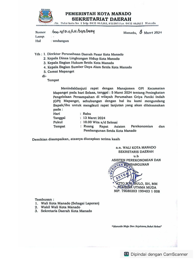 Undangan Rapat | PDF