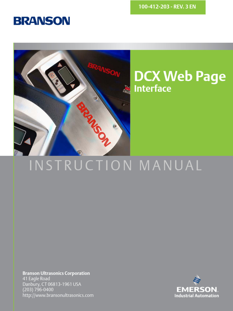 100-412-203 DCX Af Web Page Interface Manual Rev. 3 | PDF | Microsoft ...