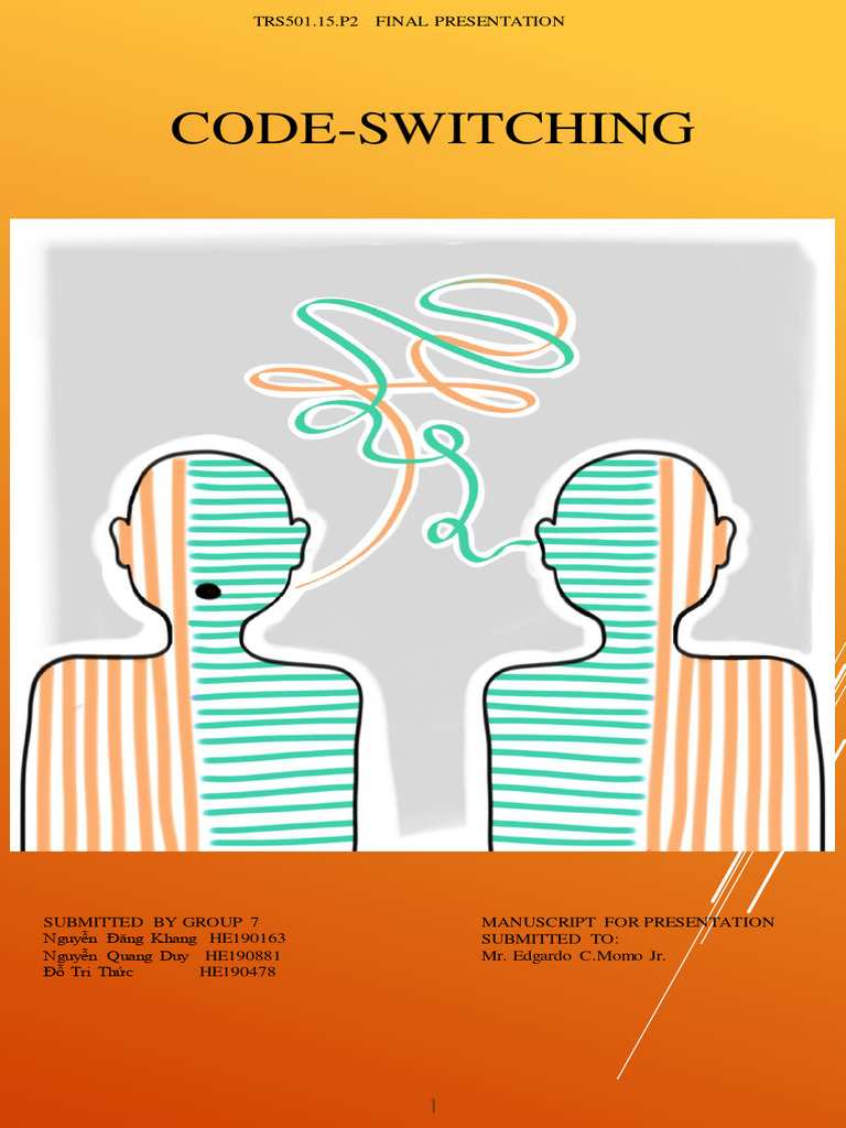 Complete Manuscript of Code-Switching | PDF | Multilingualism | Linguistics
