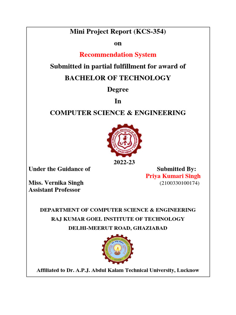 Final Project Report | PDF | Sensitivity And Specificity | Computing