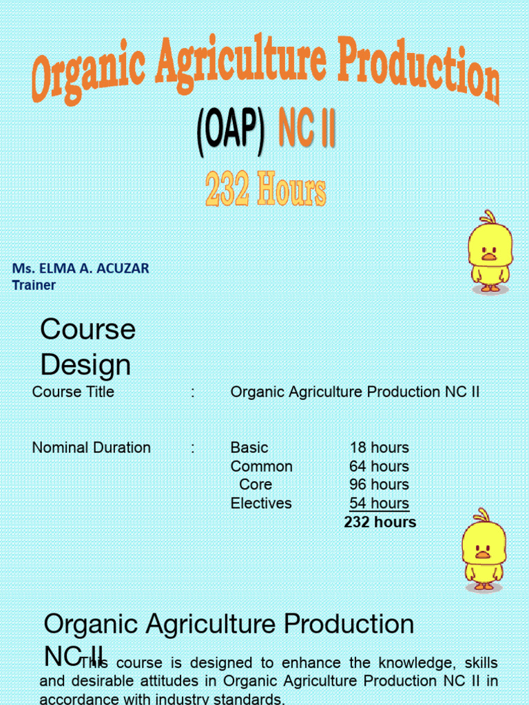 OAP Handouts | PDF | Microorganism | Organic Farming