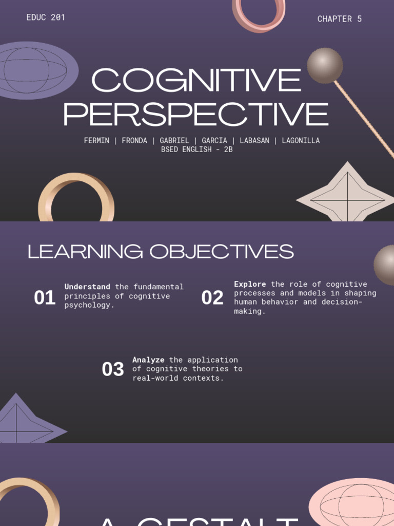 Cognitive Perspective in Education | PDF | Learning | Perception