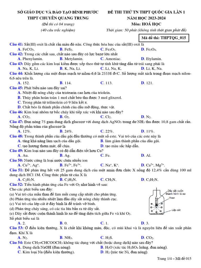 Quang Trung - Binh Phuoc - Lan 1 | PDF