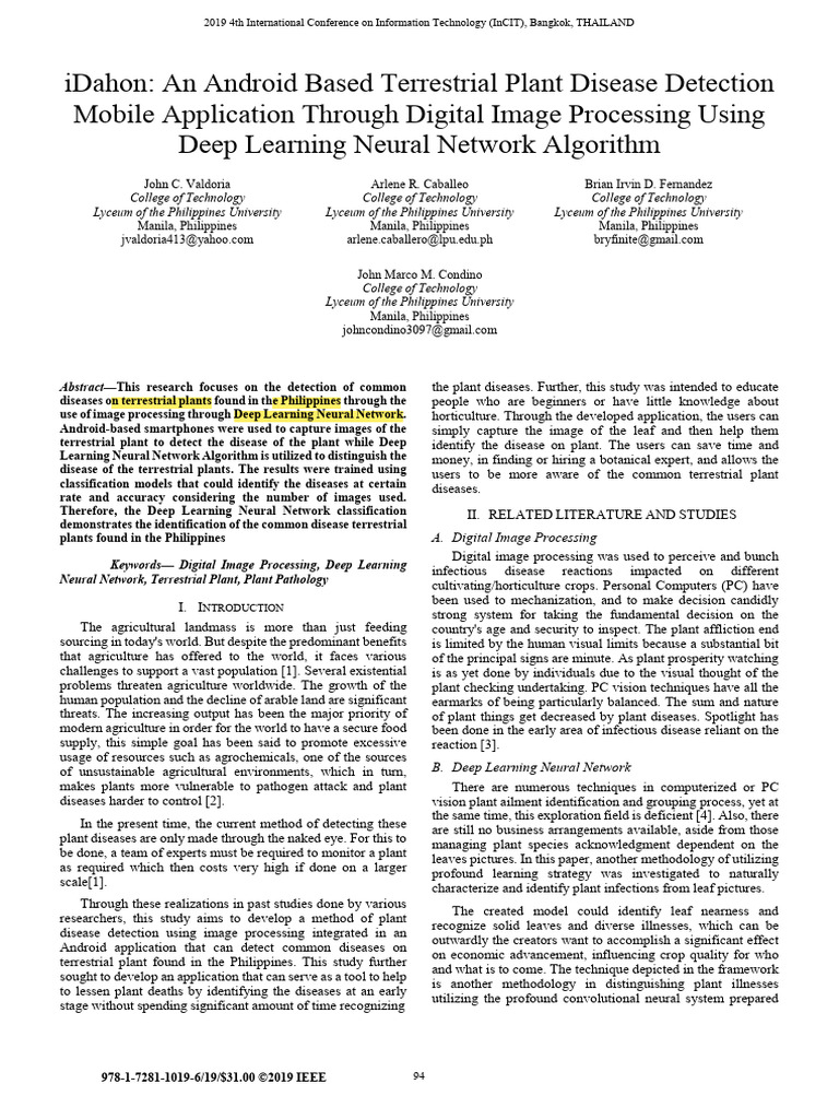 Research Papers of Medicinal Plants | PDF | Deep Learning | Botany