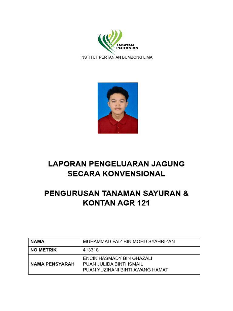 PTSK Jagung Faiz | PDF