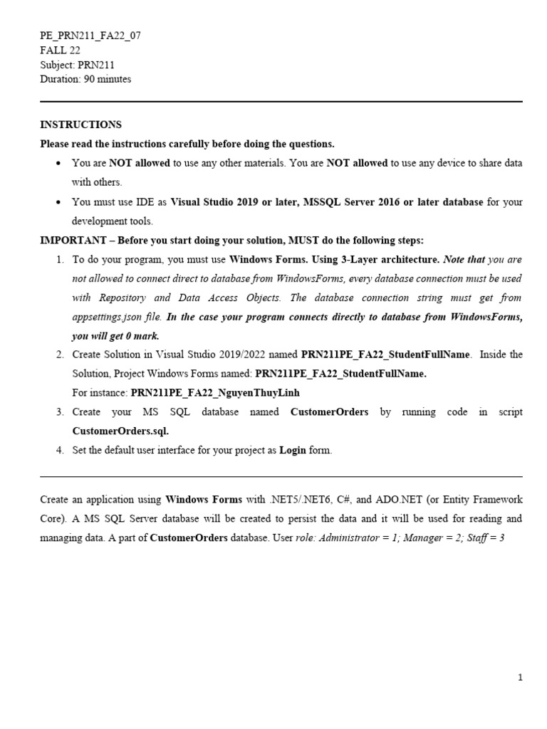 Pe PRN211 Fa22 07 | PDF | Databases | Microsoft Sql Server