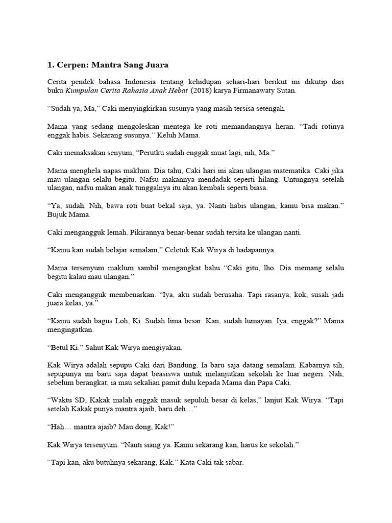 Cerpen | PDF