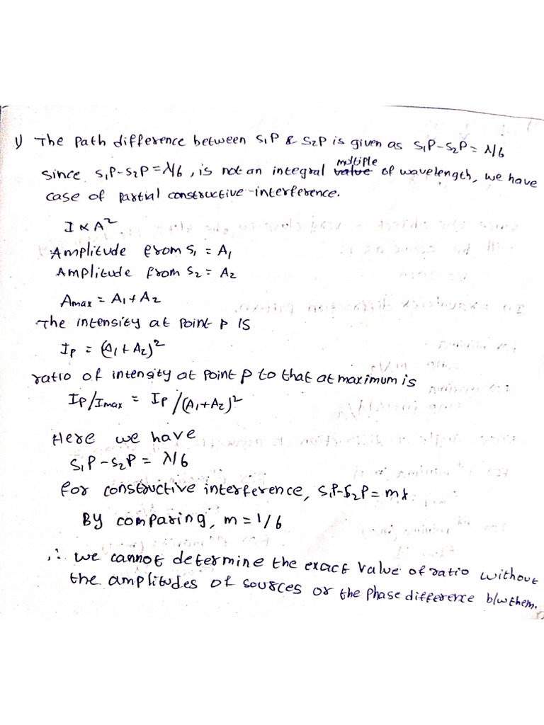 optics assignment | PDF