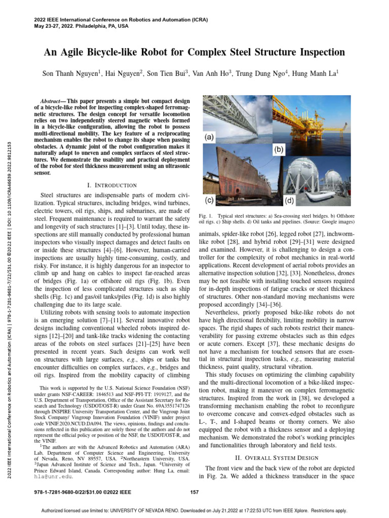 Agile_Bicycle-1 | PDF | Robot | Robotics