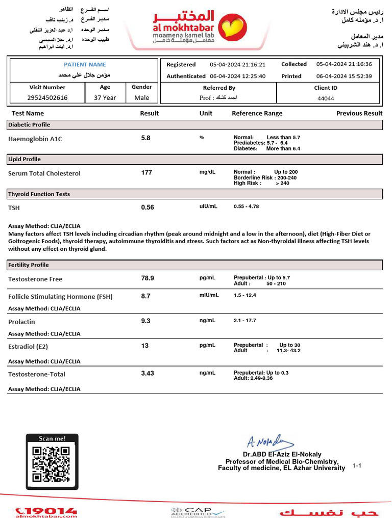 Tests Results 29524502616 | PDF | Thyroid Stimulating Hormone ...