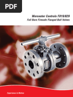 Fisher V260 Ball Valve Catalogue | PDF | Valve | Bearing (Mechanical)