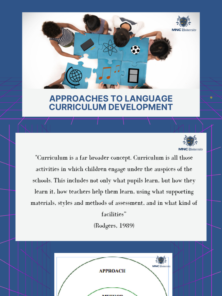 Approaches to Language Curriculum Development | PDF | Curriculum | Liberal Arts Education