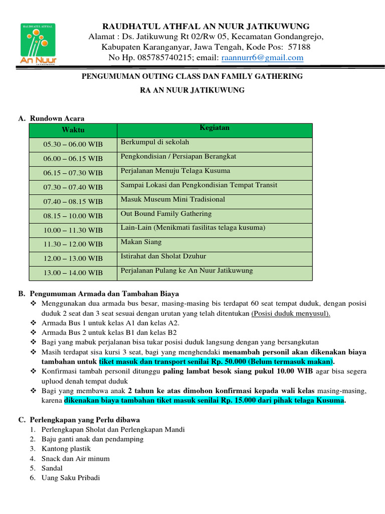 Rundown Outbound | PDF | Memasak, Makanan, & Anggur | Kesehatan Holistik