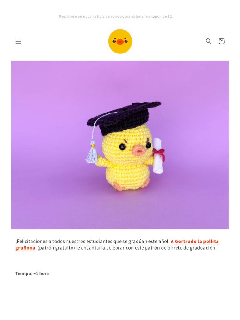 Pollo Graduado Crochet | PDF | Textiles