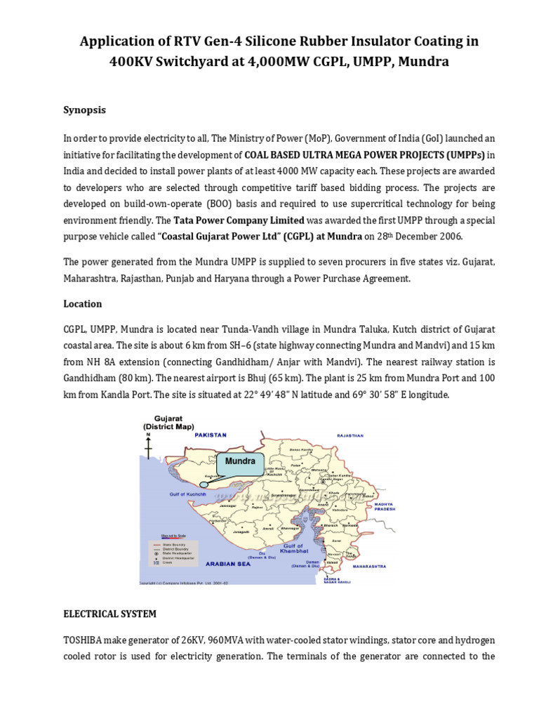 RTV Coating for 400KV Switchyard Reliability | PDF | Electrical ...