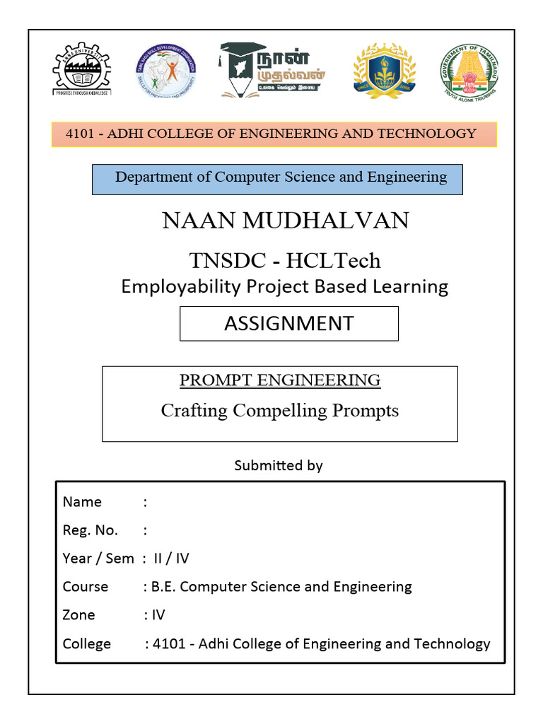 assignment front page | PDF