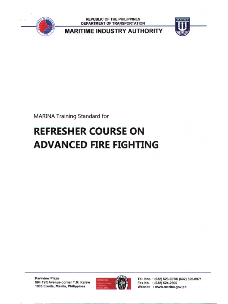 Model Course advanced fire fighting | PDF