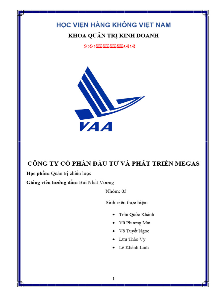 Thuyết Trình Ứng Dụng Công Ty Cổ Phần Đầu Tư Phát Triển MEGAS | PDF