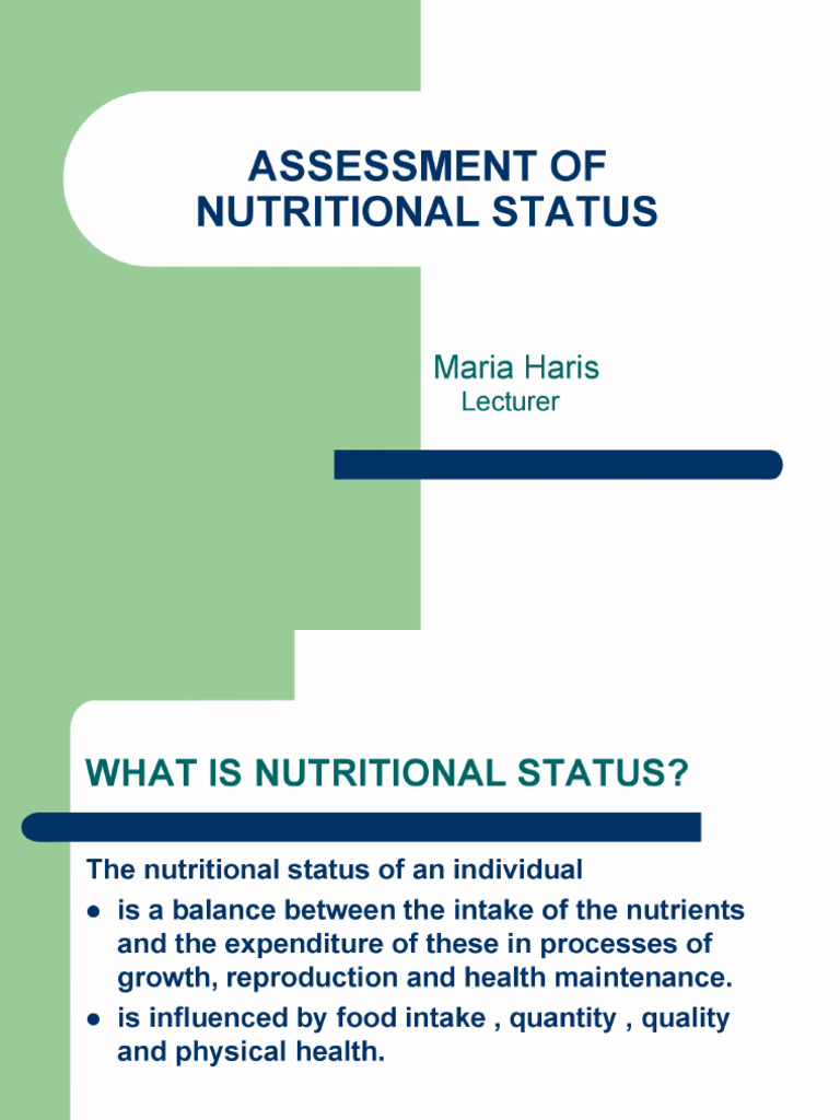 Assessent of Nutritional Status - 00001 | PDF