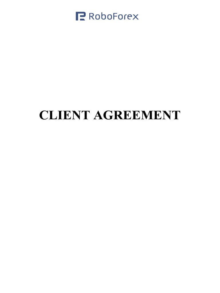 Client - Agreement RoboFX | PDF | Order (Exchange) | Dividend