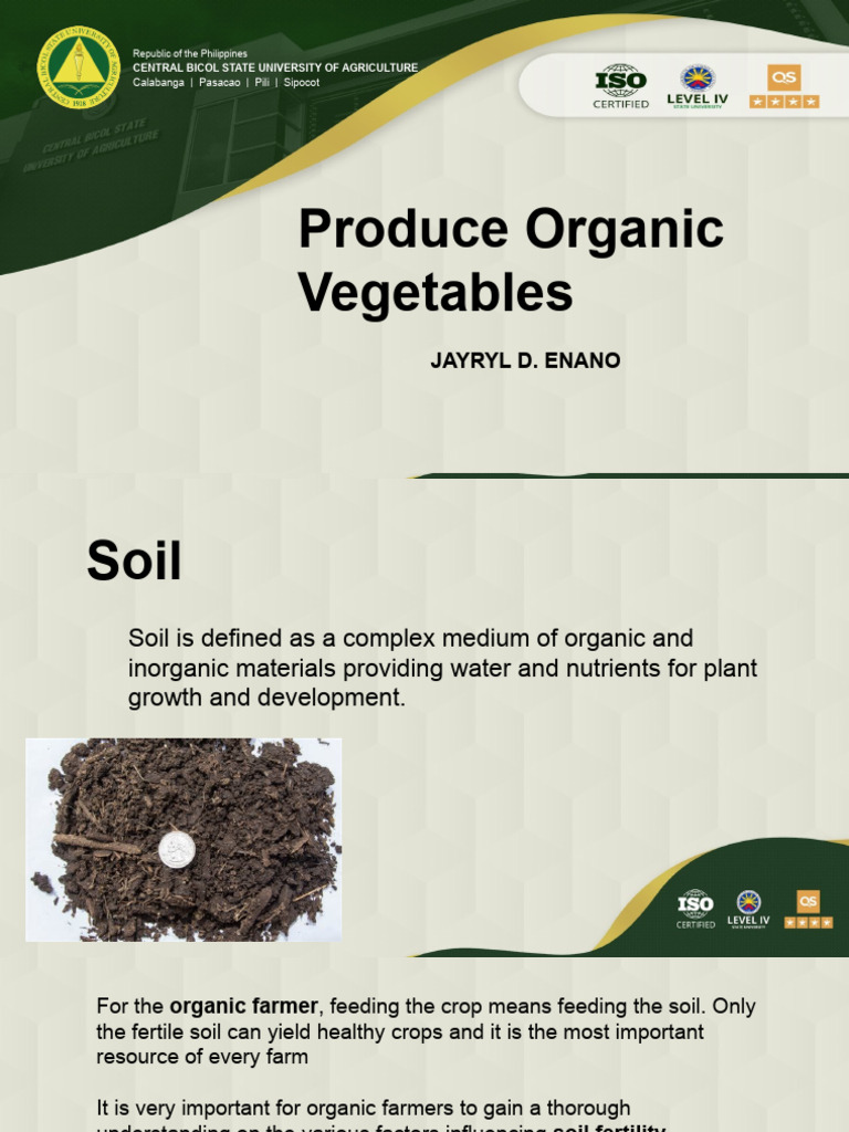 Organic Vegetable Farming Guide | PDF | Fertilizer | Vegetables