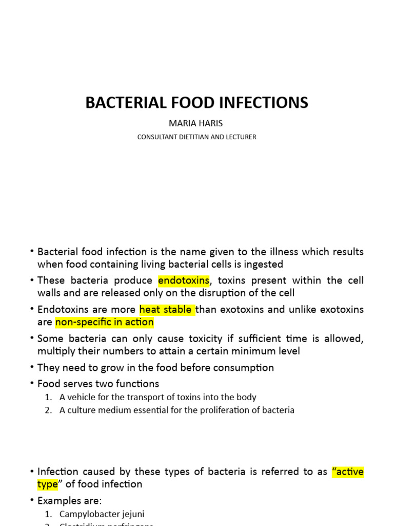 Understanding Bacterial Food Infections | PDF | Urinary Tract Infection ...