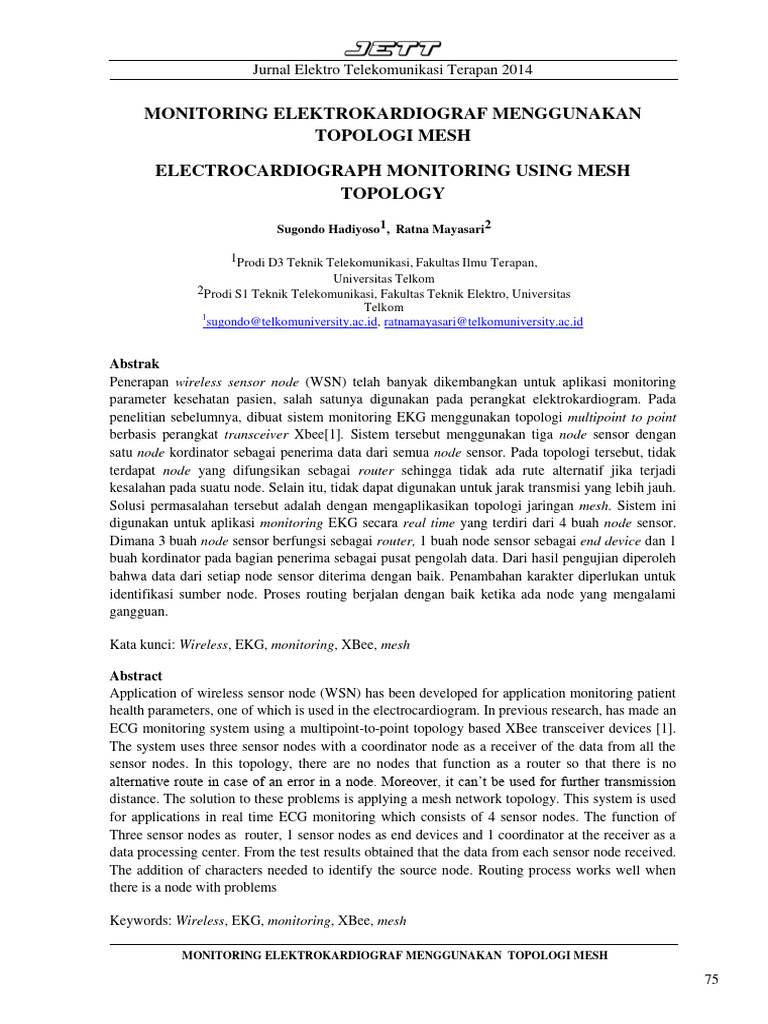 Monitoring EKG dengan Topologi Mesh | PDF | Komputer