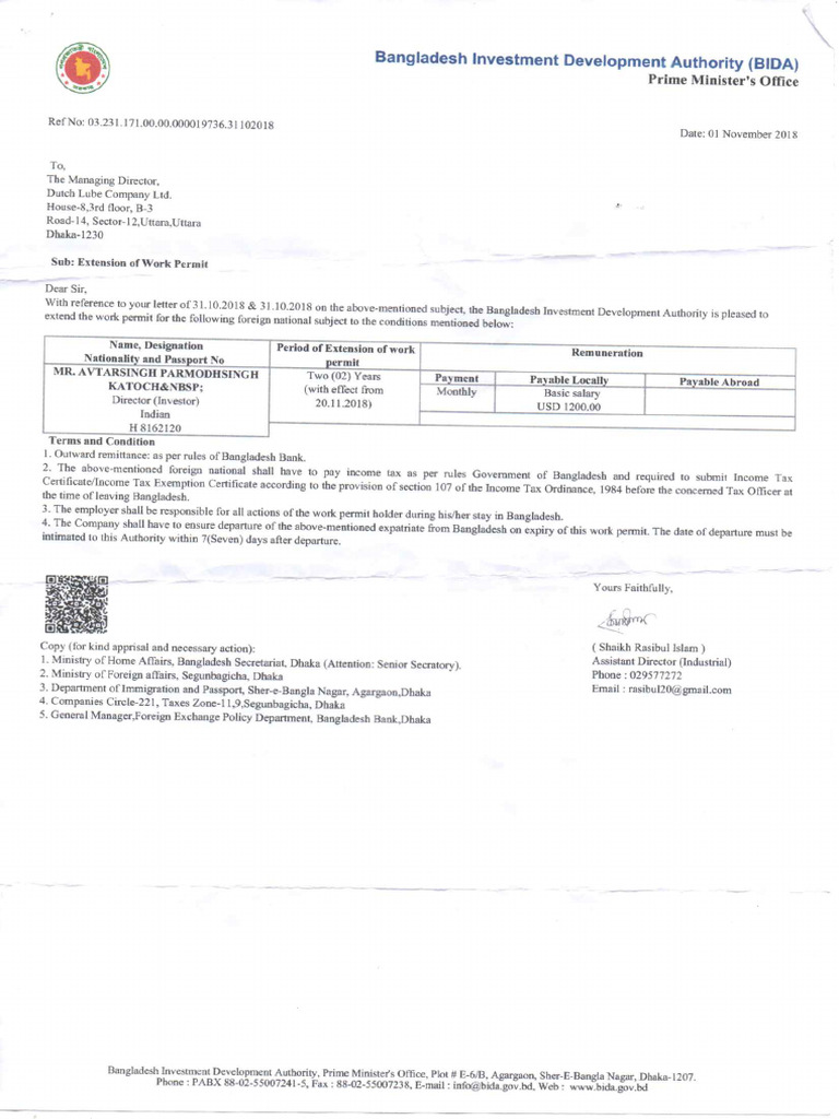 Work Permit-Singh Sir | PDF
