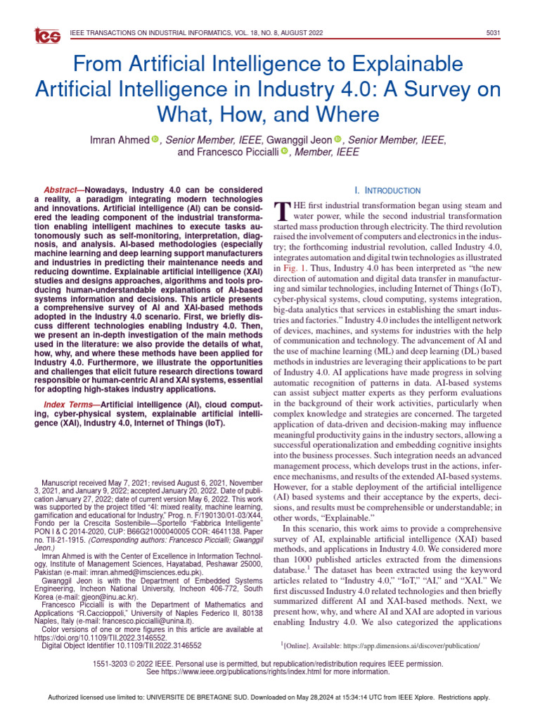 From Artificial Intelligence To Explainable Artificial Intelligence in ... From Artificial Intelligence To Explainable Artificial Intelligence in ...