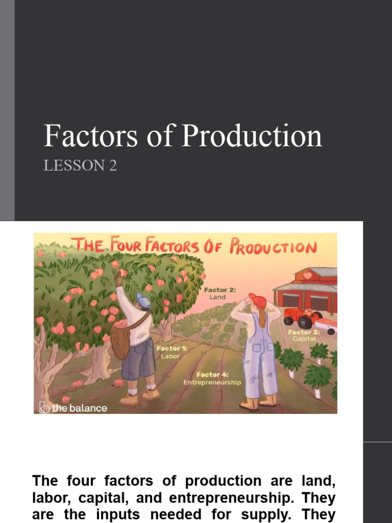 Factors of Production | PDF | Factors Of Production | Capital (Economics)
