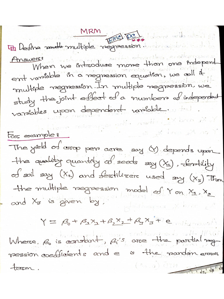 MLR (Masum Parvez) | PDF