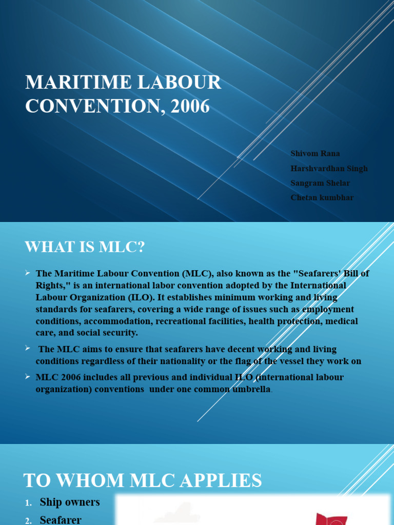 Maritime Labour Convention Overview | PDF | Cost Of Living | Labor ...