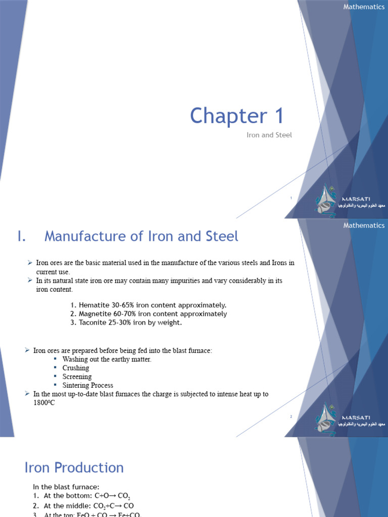 Iron and Steel Manufacturing Process | PDF | Steel | Iron