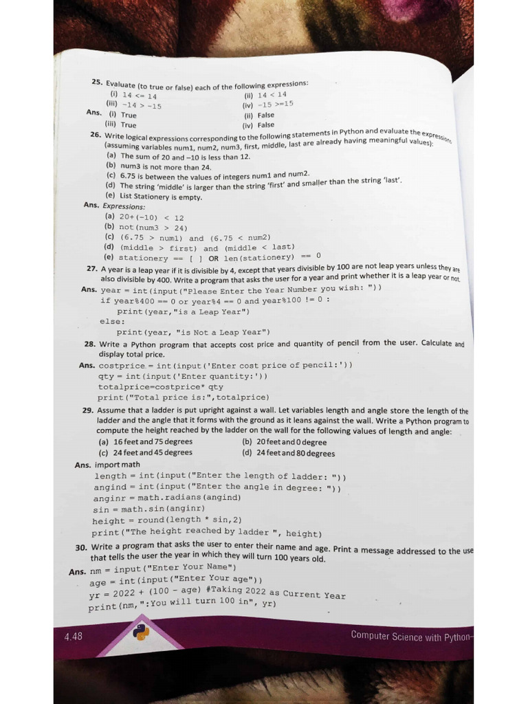 Solutions CH 4-7 | PDF