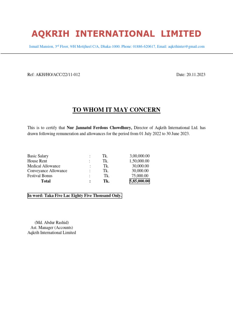Directors Remuneration-2023-2024 | PDF